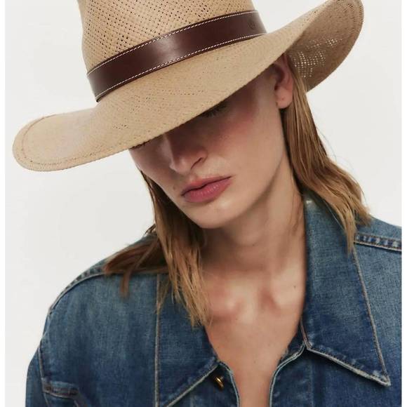 Janessa Leone | Accessories | New Janessa Leone The Halston Hat In Sand ...